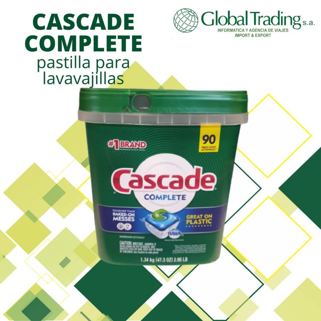 Cascade Original - Pastilla para Lavavajillas 1.34kg - Global Trading S.A.